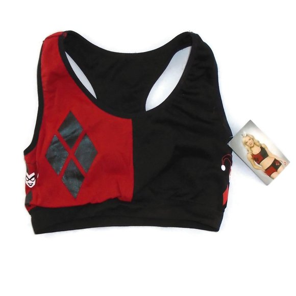 DC Comics | Tops | Harley Quinn Seamless Crop Top Sports Bra Nwt | Poshmark